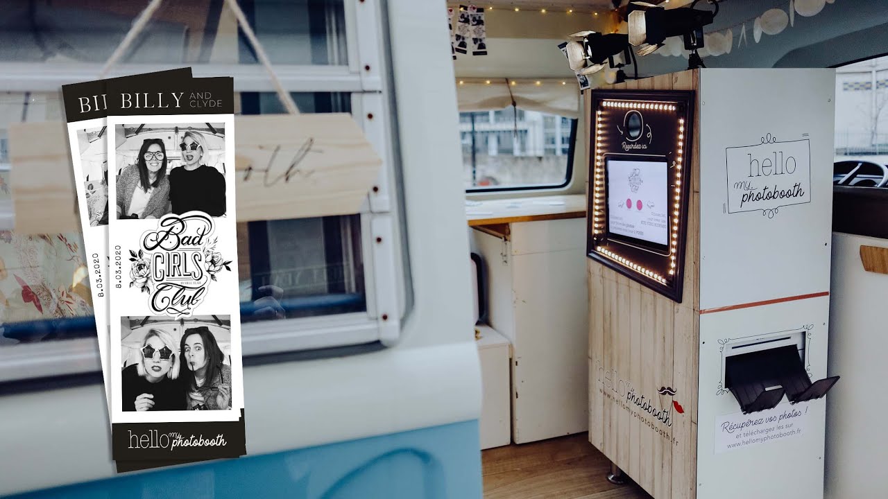 Un photobooth dans un van combi Volkswagen - Hello My Photobooth - Lyon